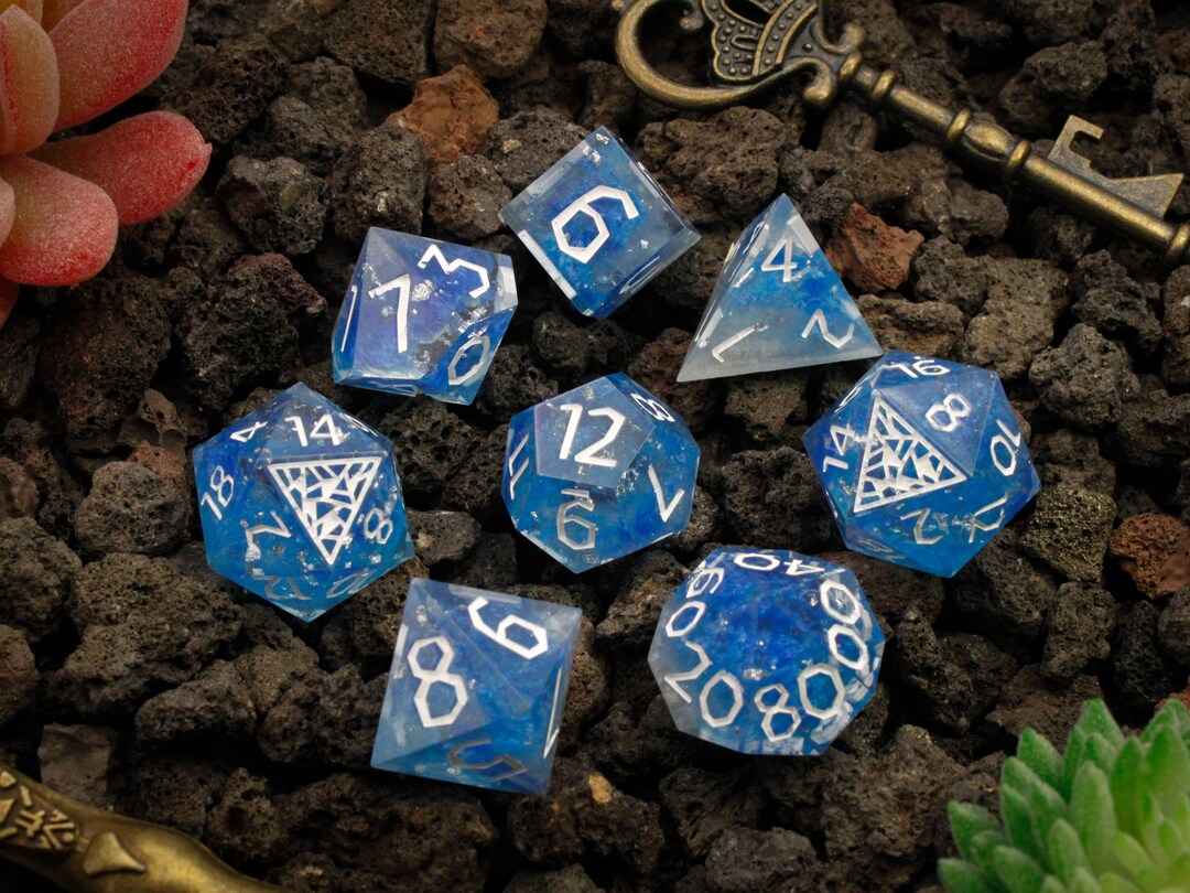 Tears of the Sea Dice Set / Sharp Edge Dice / Dice for Dungeons and ...