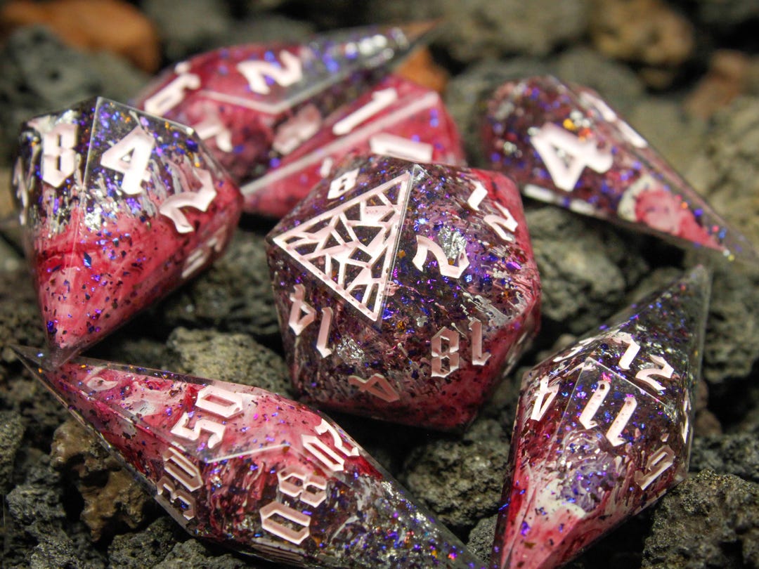 Clownin' Spree Dice Set / Sharp Edge Dice / Dice for Dungeons and ...