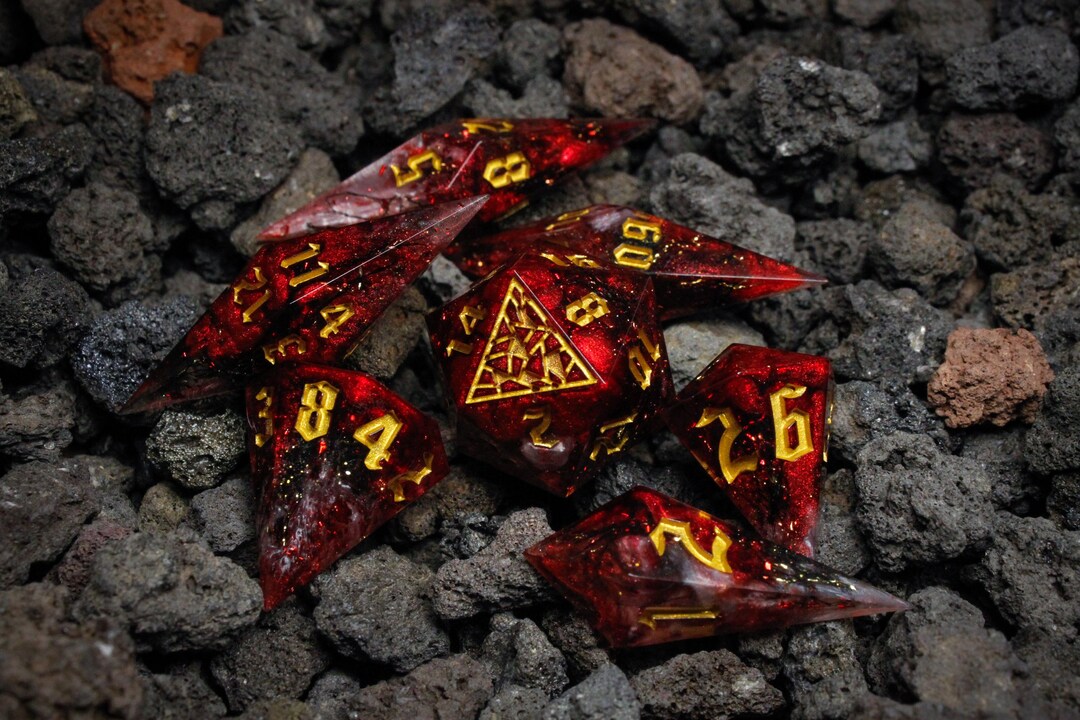 Ancient Royalty Dice Set / Sharp Edge Dice / Dice for Dungeons and ...