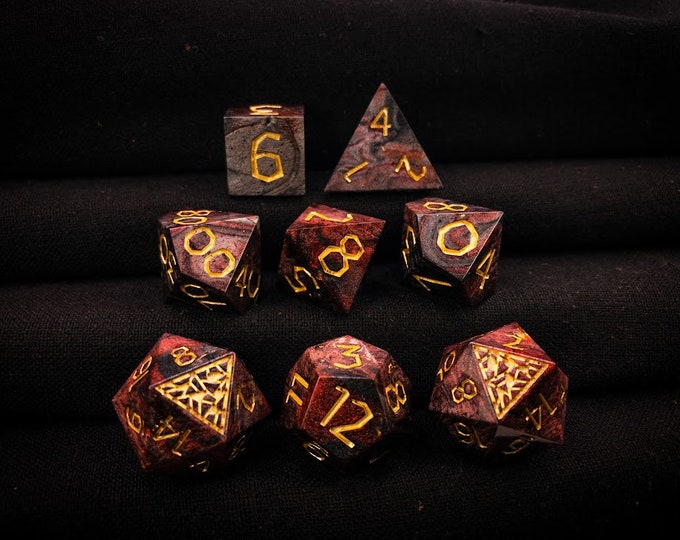 Fire and Fury Dice Set / Sharp Edge Dice / Dice for Dungeons and ...
