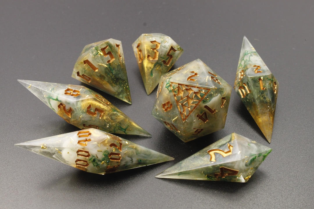 Oath of the Ancients Dice Set / Sharp Edge Dice / Dice for Dungeons and ...
