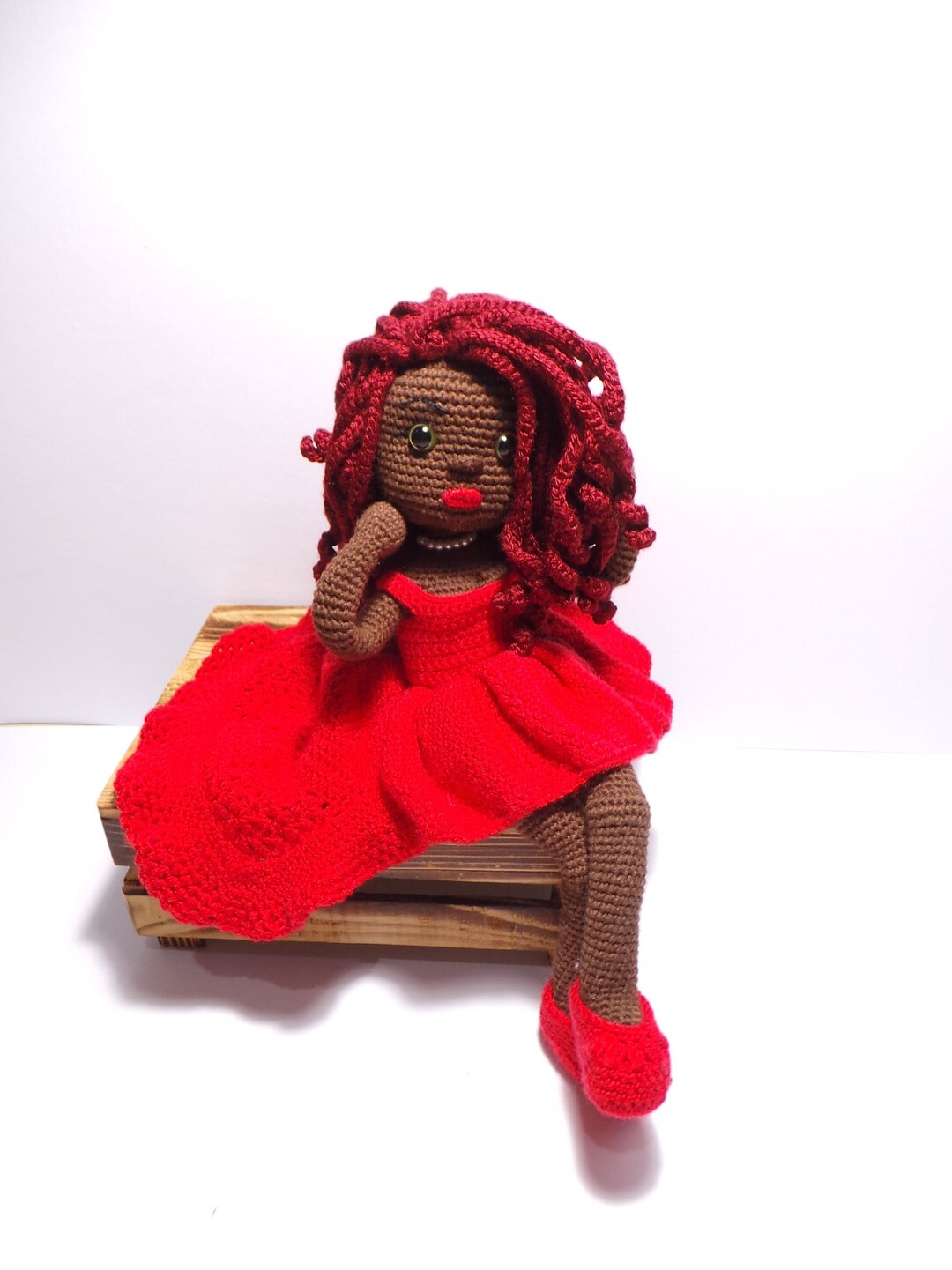 Afro American Doll, Dark Skin Doll, Cloth Doll, Black Doll, Custom Doll ...