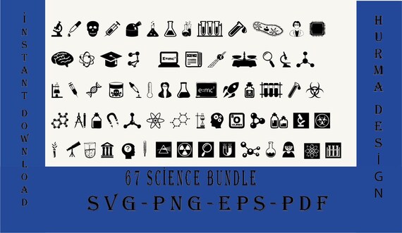 Science Svg Bundle / Chemistry SVG Bundle / Science Silhouette - Etsy