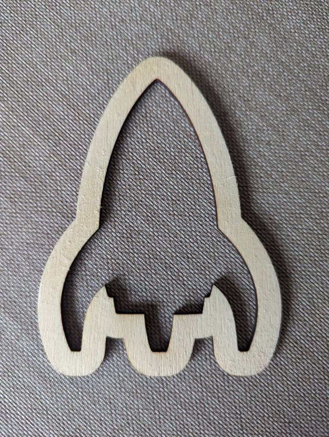 Blank Rocket Spaceman Astronaut Wooden Outline Craft Shape / Frame ...