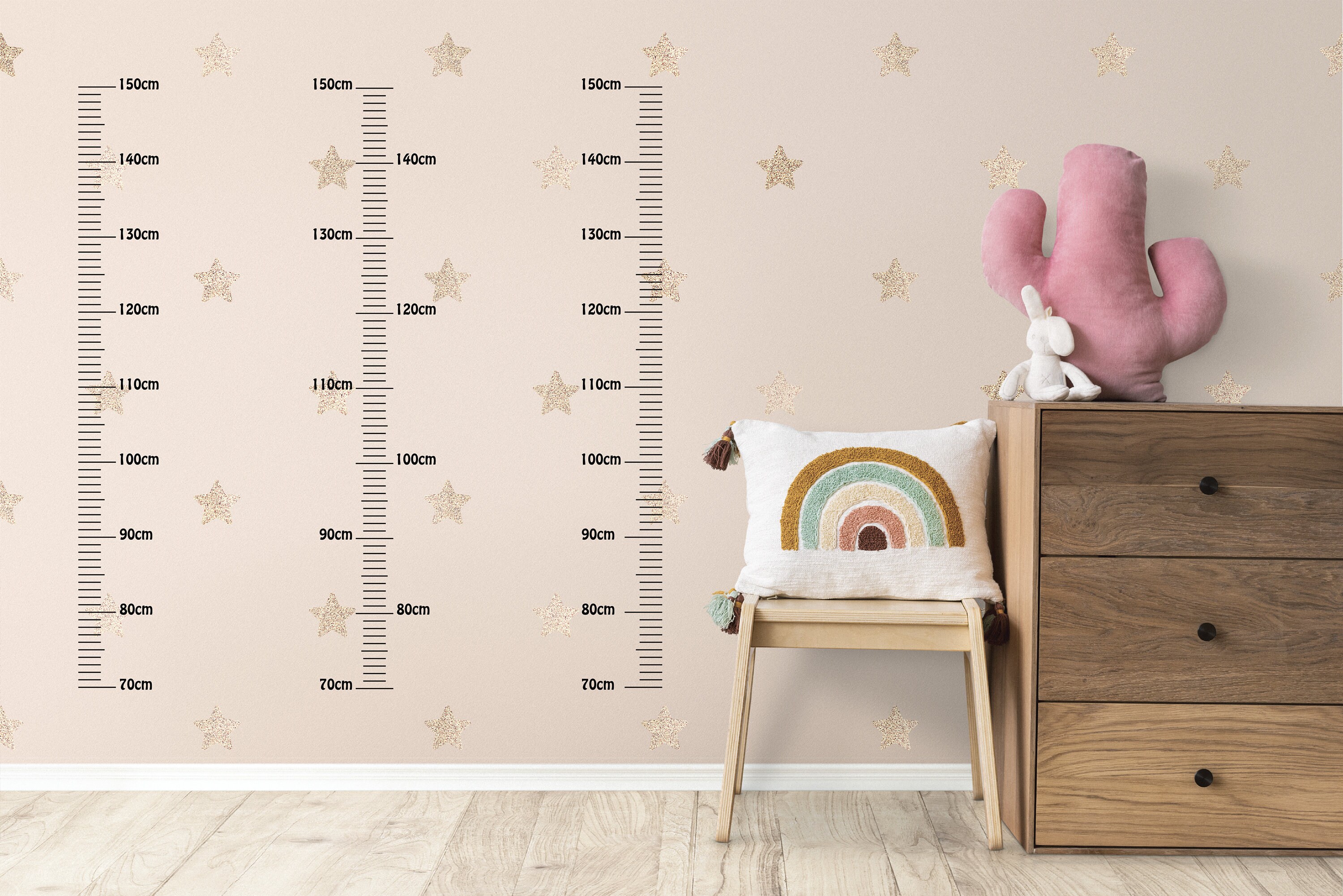 SVG PNG Bundle Set of 3 Height Chart for Children DIY File for Cricut ...