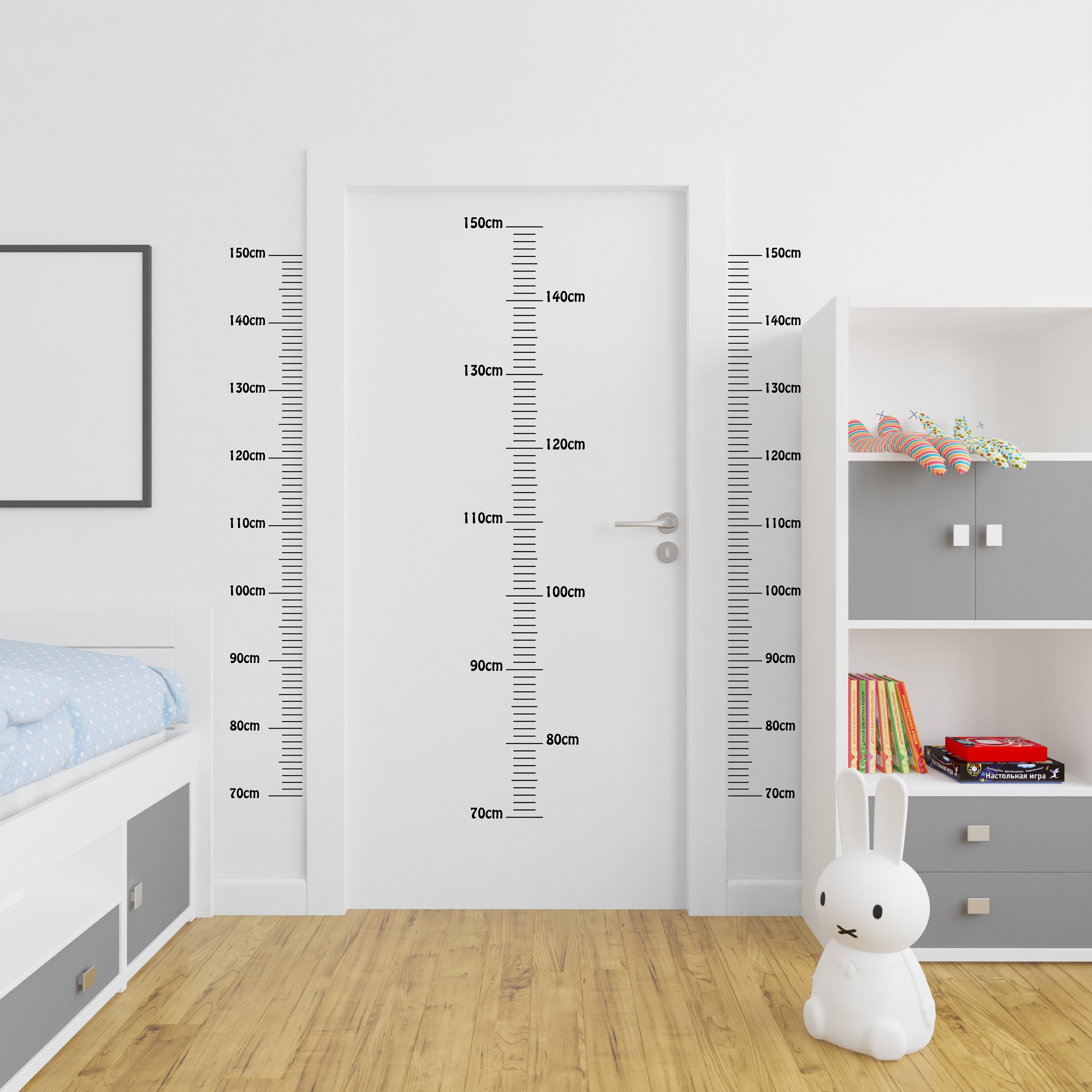 SVG PNG Bundle Set of 3 Height Chart for Children DIY File for Cricut ...