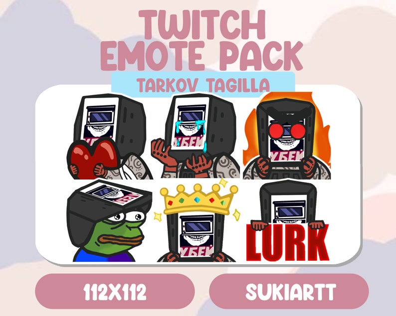 Escape From Tarkov Tagilla Emote Pack Twitch Discord Pngtuber Vtuber ...