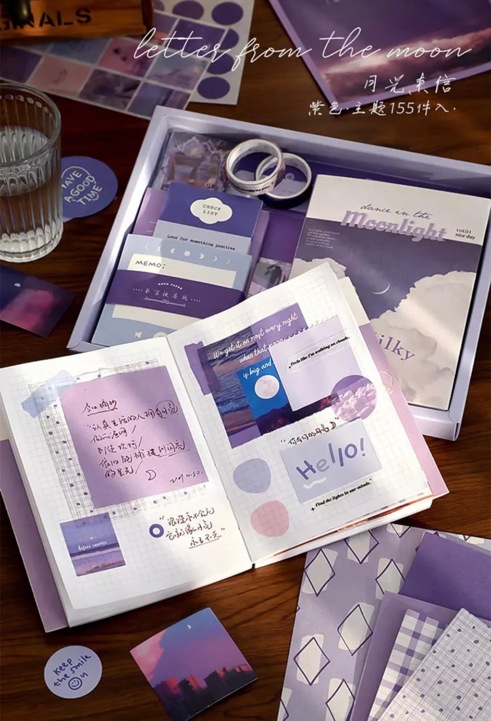 154 Pcs Journaling Kit Set, Journaling Paper, Scrapbooking Kit Set - Etsy