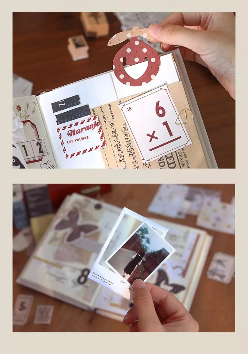 88 Pcs Ephemera Retro Stationery Pack/ Vintage Paper Stickers/ Retro ...