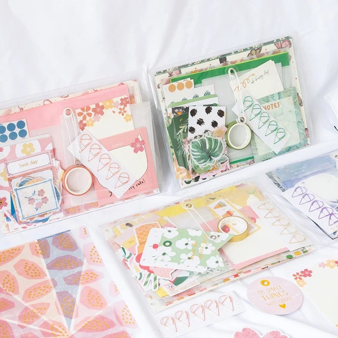 Set of 107 Journaling Set, Junk Journal Kit,planner Supplies ...