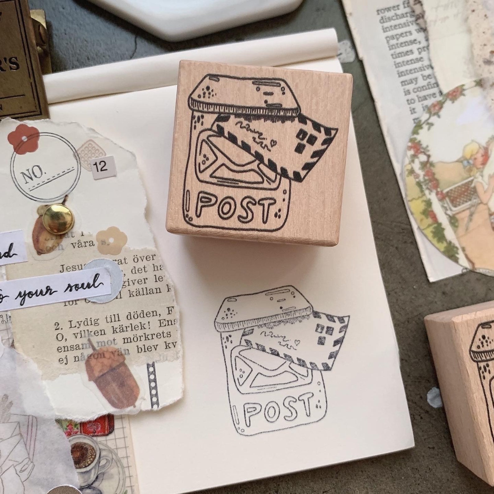 Happy Mail Rubber Stamp by Piscoletters/rubber Stamp/ Junk - Etsy