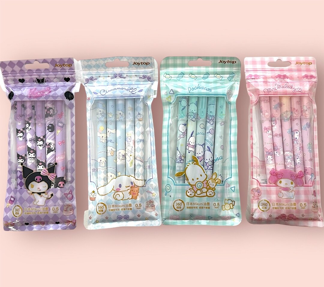 Cute Kawaii Gel Pens-set of 5 Pens - Etsy