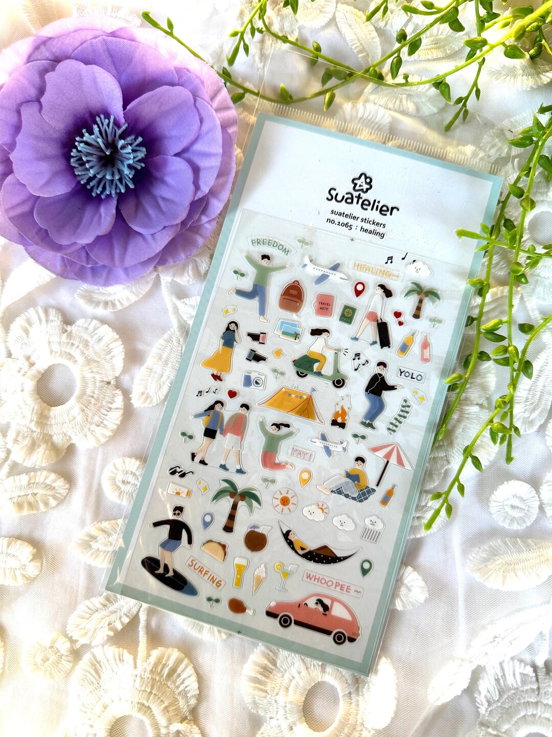 Suatelier Healing Stickers, Cute Stickers, Journal Stickers, Planner ...