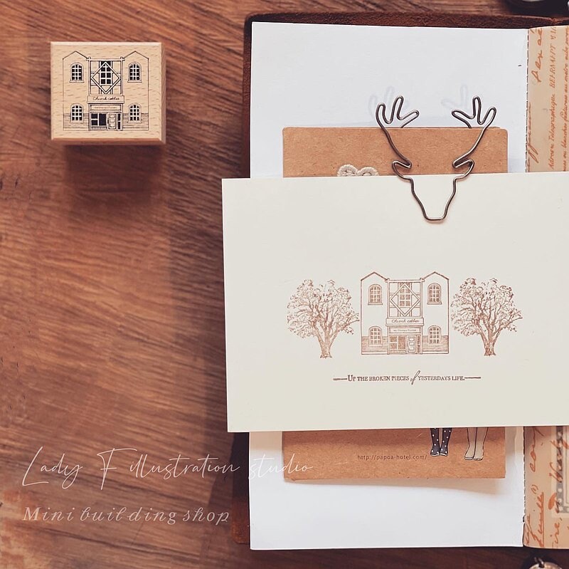 Ladyf05 Mini Coffee Shop Stamp/ Rubber Stamps - Etsy