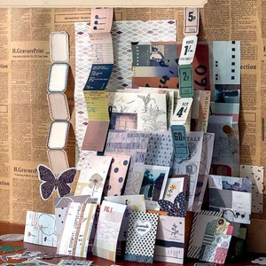 88 Pcs Ephemera Retro Stationery Pack/ Vintage Paper Stickers/ Retro ...