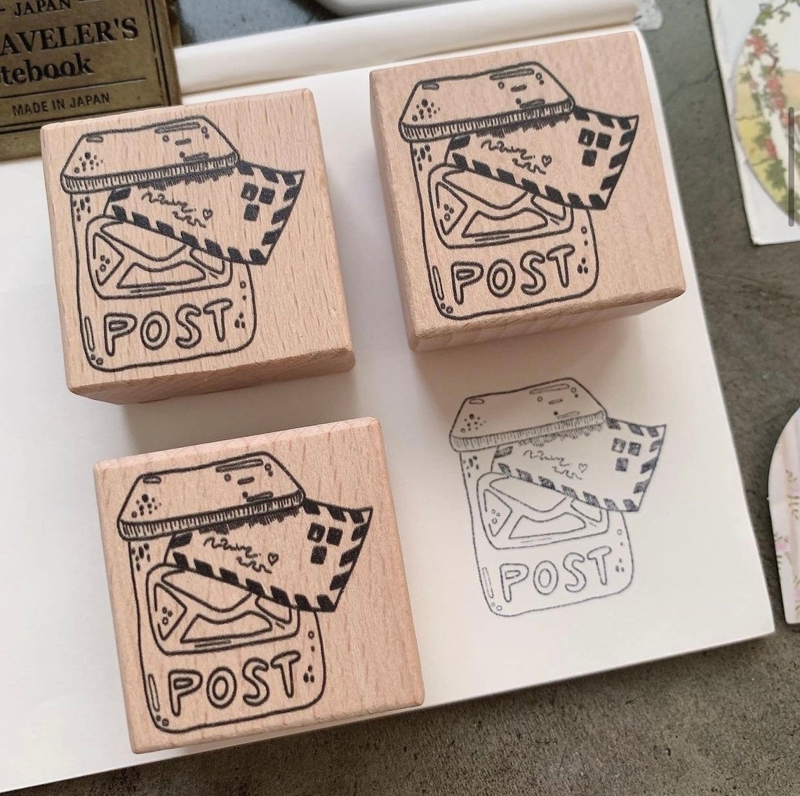 Happy Mail Rubber Stamp by Piscoletters/rubber Stamp/ Junk - Etsy