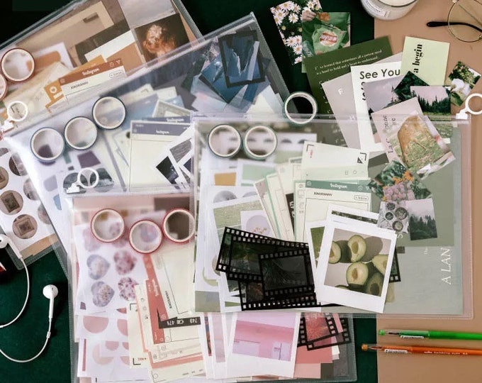 64 Pcs Stationery Kit/ Journaling Kit- Scrapbook Bundle- Journal ...