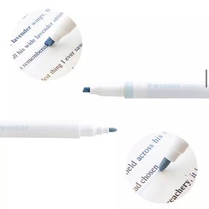 4 Pcs/set Rosy Posy TWINKLE Art Highlighter Pens/ Dual Head Highlighter ...