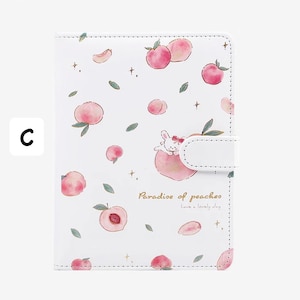 A5 Peach Notebook/ Cute PU Soft Leather Notebook With Magnetic Buckle ...