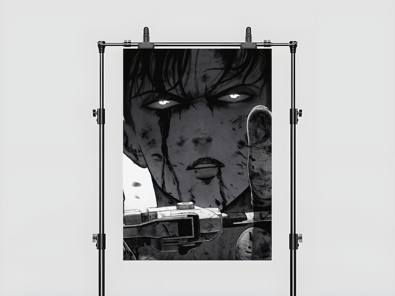 Attack on Titan Anime Levi Poster Levi Wall Art Levi Poster High ...