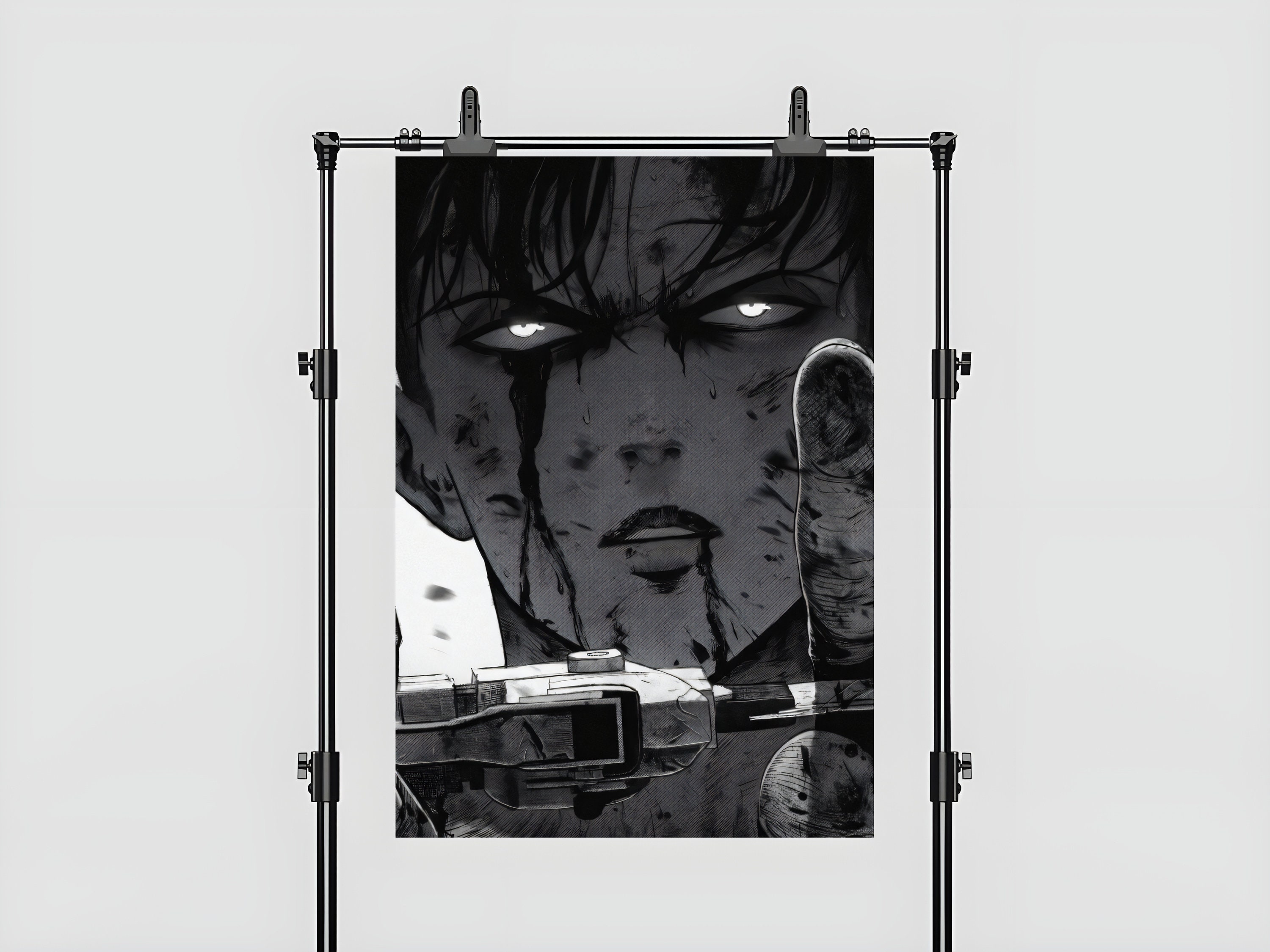 Attack on Titan Anime Levi Poster Levi Wall Art Levi Poster High ...