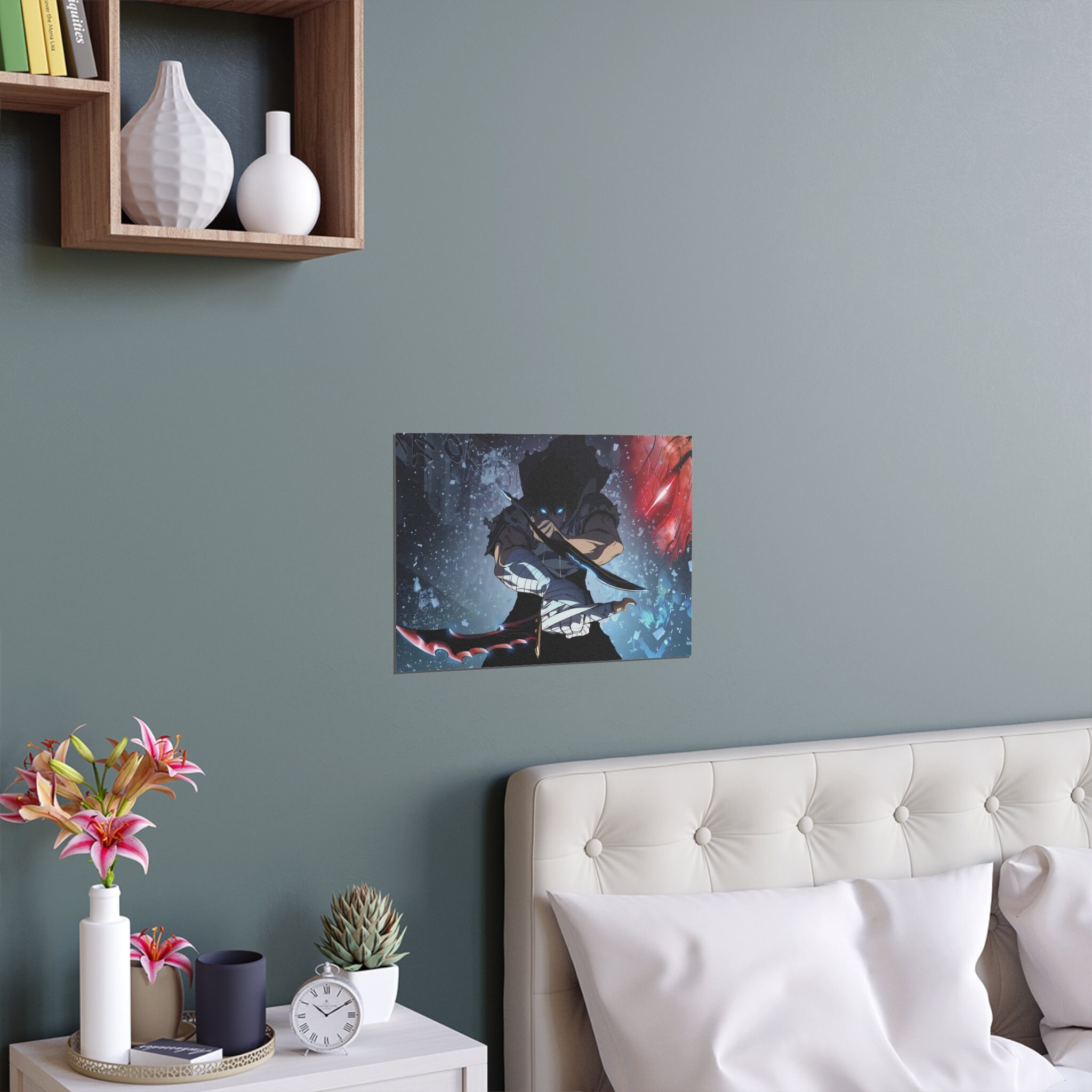 Solo Leveling Anime Sung Jin Woo Poster | Solo Leveling Wall Art | Solo ...