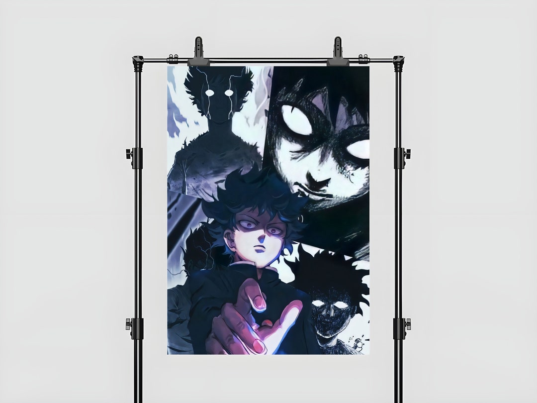 Mob Pyscho 100 Anime Mob Poster | Mob Wall Art | Mob Poster | High ...