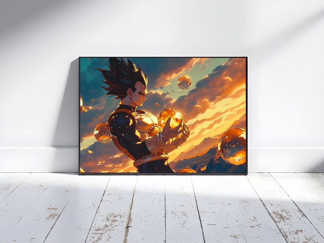 Dragon Ball Z Anime Vegeta Poster Vegeta Wall Art Vegeta Poster High ...