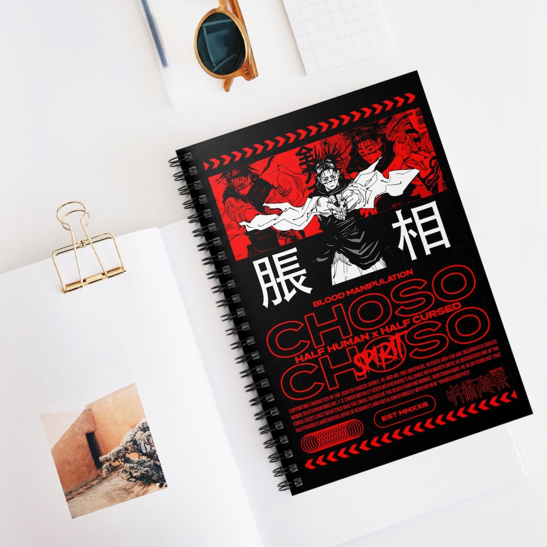 Jujutsu Kaisen Notebook, Hakari Art, Gift for Him, Anime Notebook ...