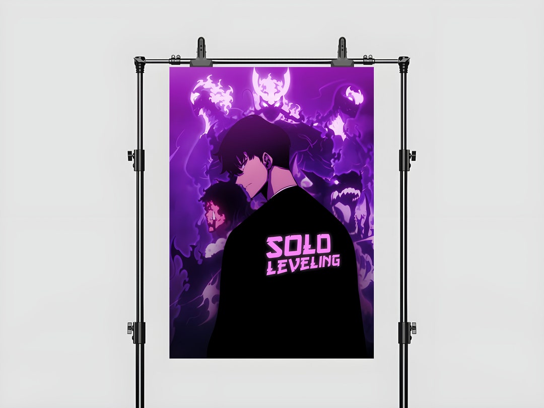 Solo Leveling Anime Sung Jin Woo Poster | Solo Leveling Wall Art | Solo ...
