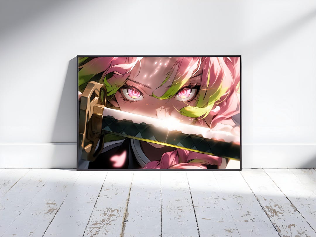 Demon Slayer Anime Mitsuri Poster | Mitsuri Wall Art | Hashira Poster ...