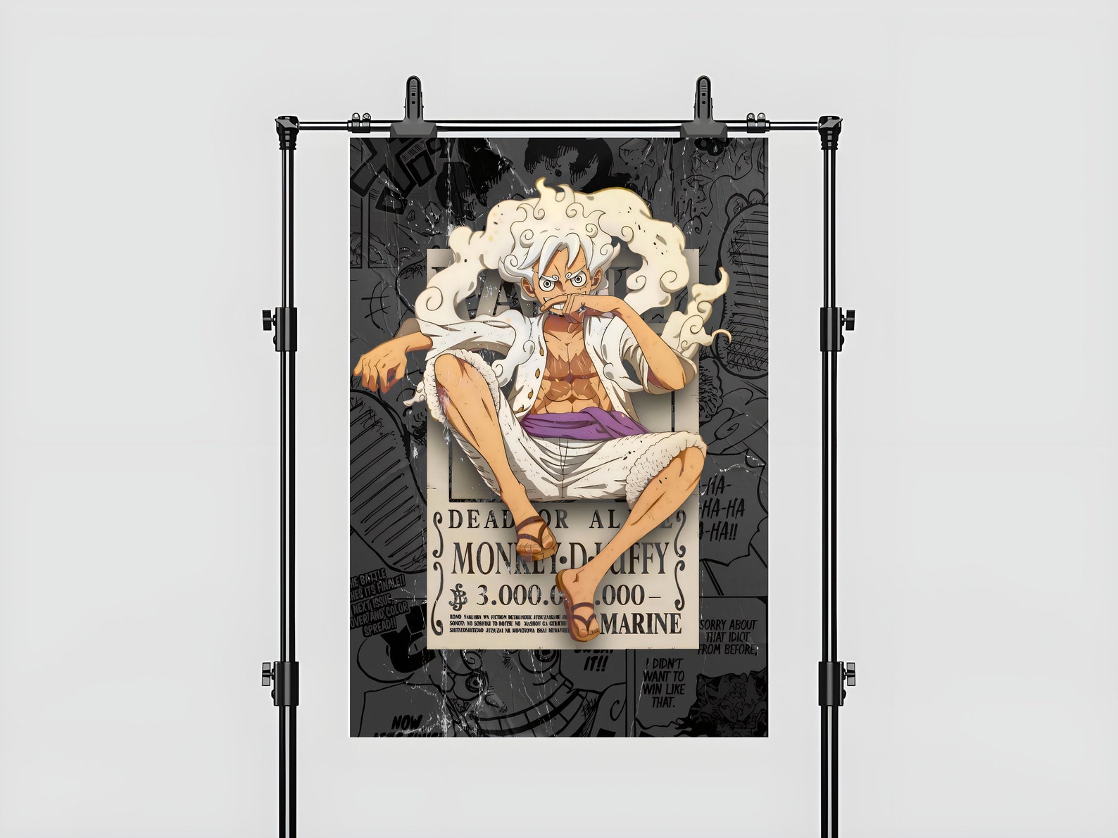 One Piece Anime Luffy Poster Luffy Wall Art Luffy Poster High Quality ...