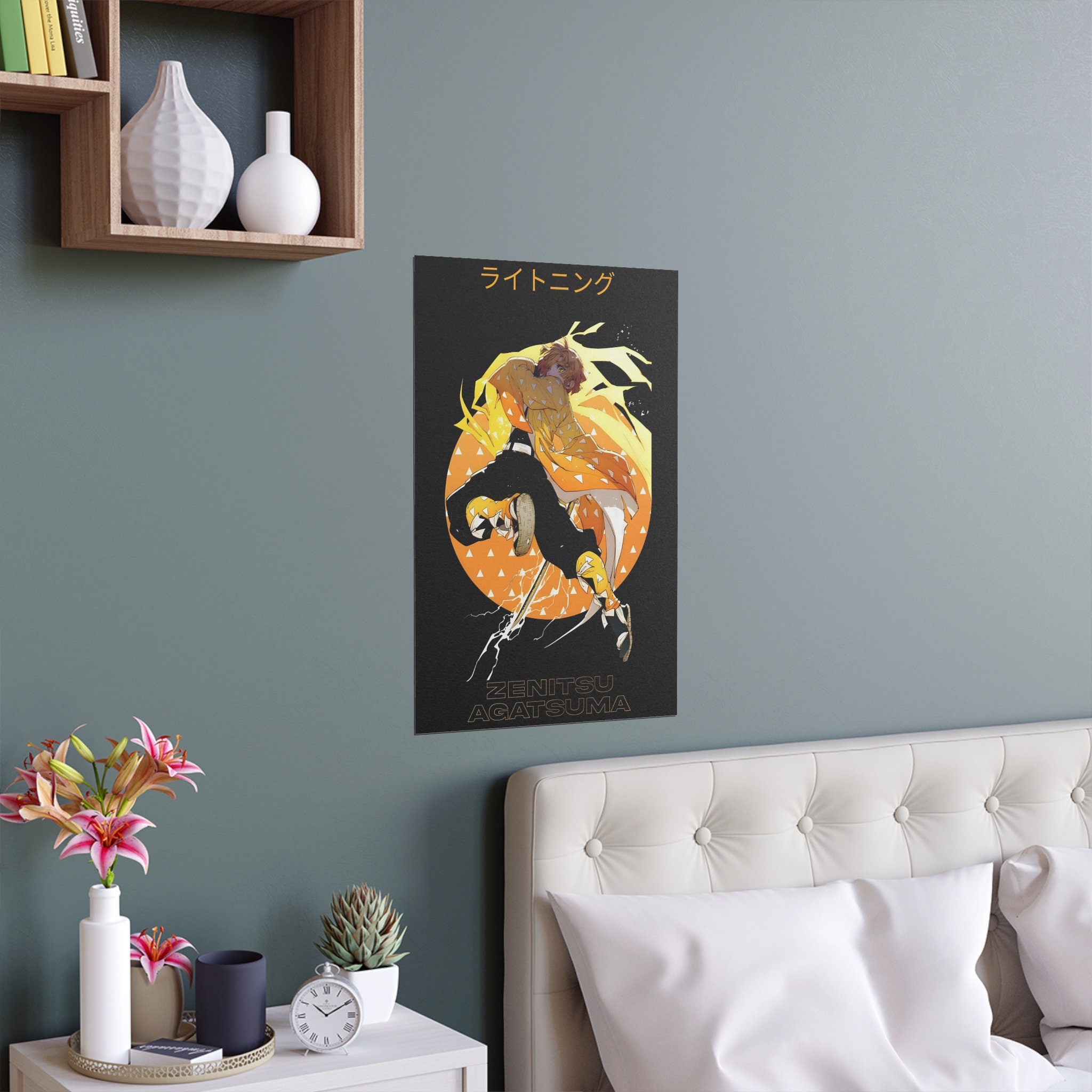 Demon Slayer Anime Zenitsu Poster | Zenitsu Wall Art | Demon Slayer ...