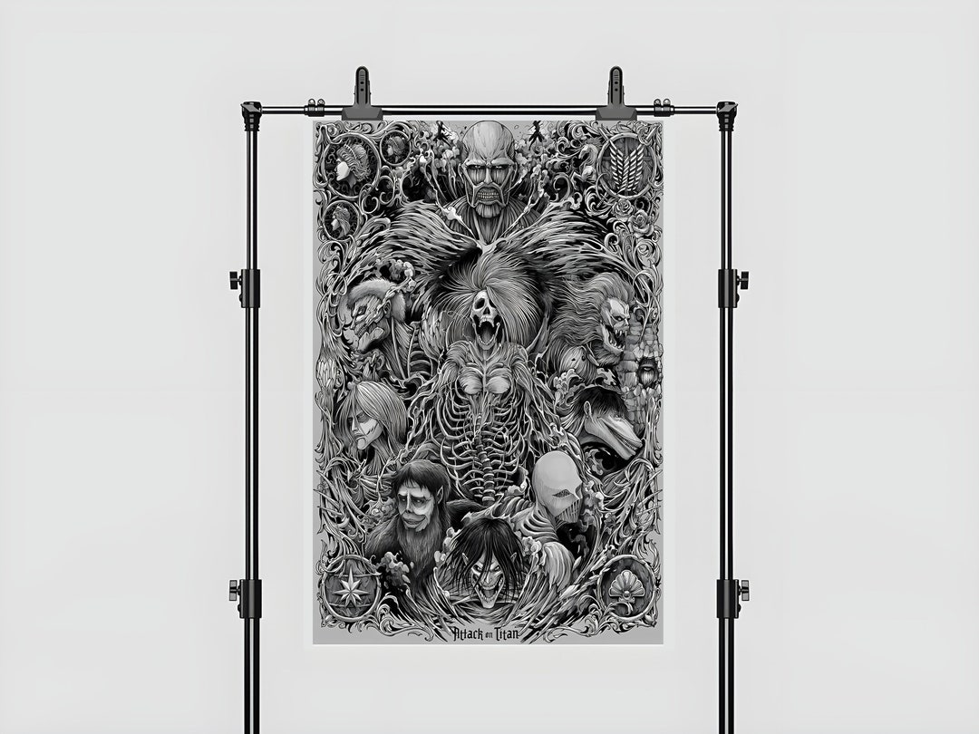 Attack on Titan Anime Poster | AOT Wall Art | Attack on Titan Poster ...