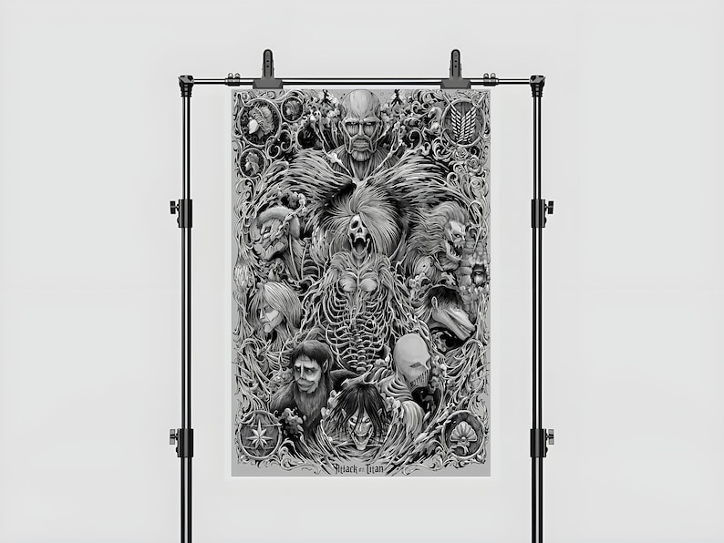 Attack on Titan Anime Poster | AOT Wall Art | Attack on Titan Poster ...