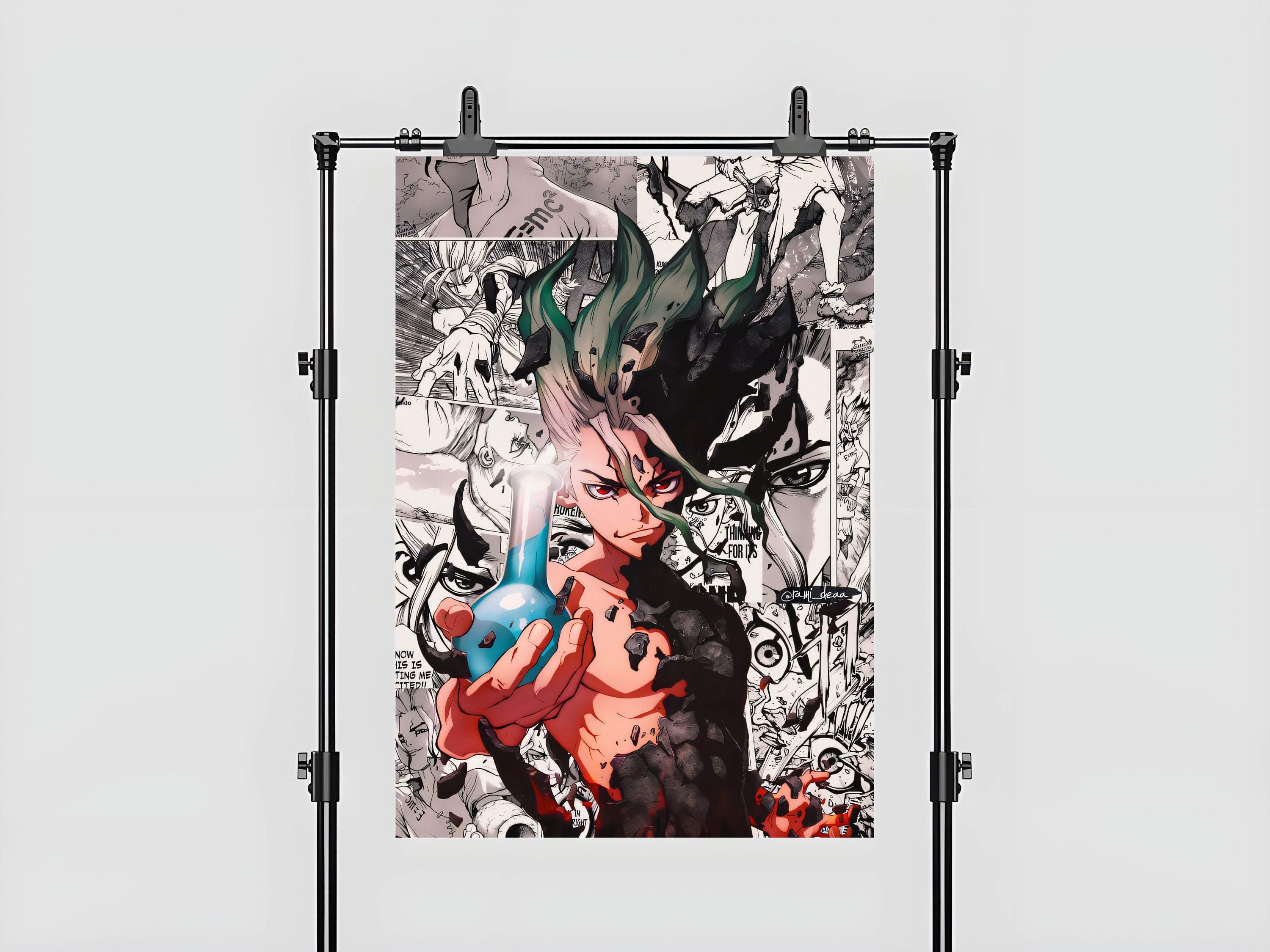 Dr Stone Anime Senku Poster | Dr Stone Wall Art | Dr Stone Poster ...