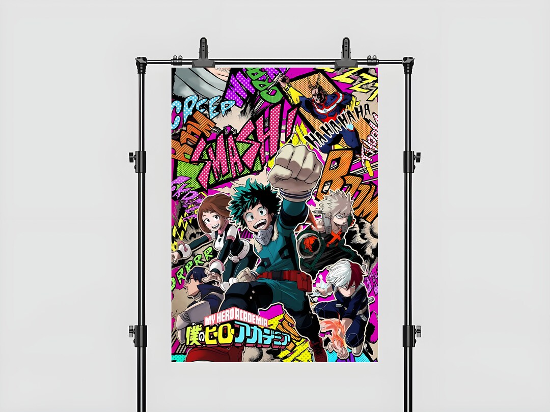 My Hero Academia Anime Poster | MHA Wall Art | My Hero Academia Poster ...