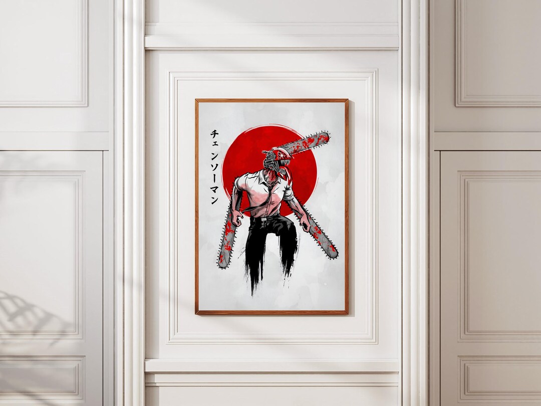 Chainsaw Man Anime Denji Poster | Denji Wall Art | Chainsaw Man Poster ...