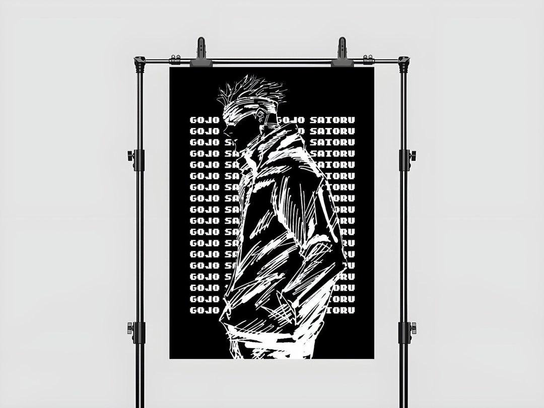 Jujutsu Kaisen Anime Gojo Poster | Gojo Wall Art | Jujutsu Kaisen ...