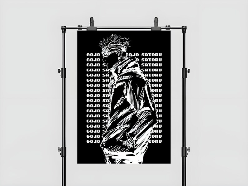 Jujutsu Kaisen Anime Gojo Poster | Gojo Wall Art | Jujutsu Kaisen ...