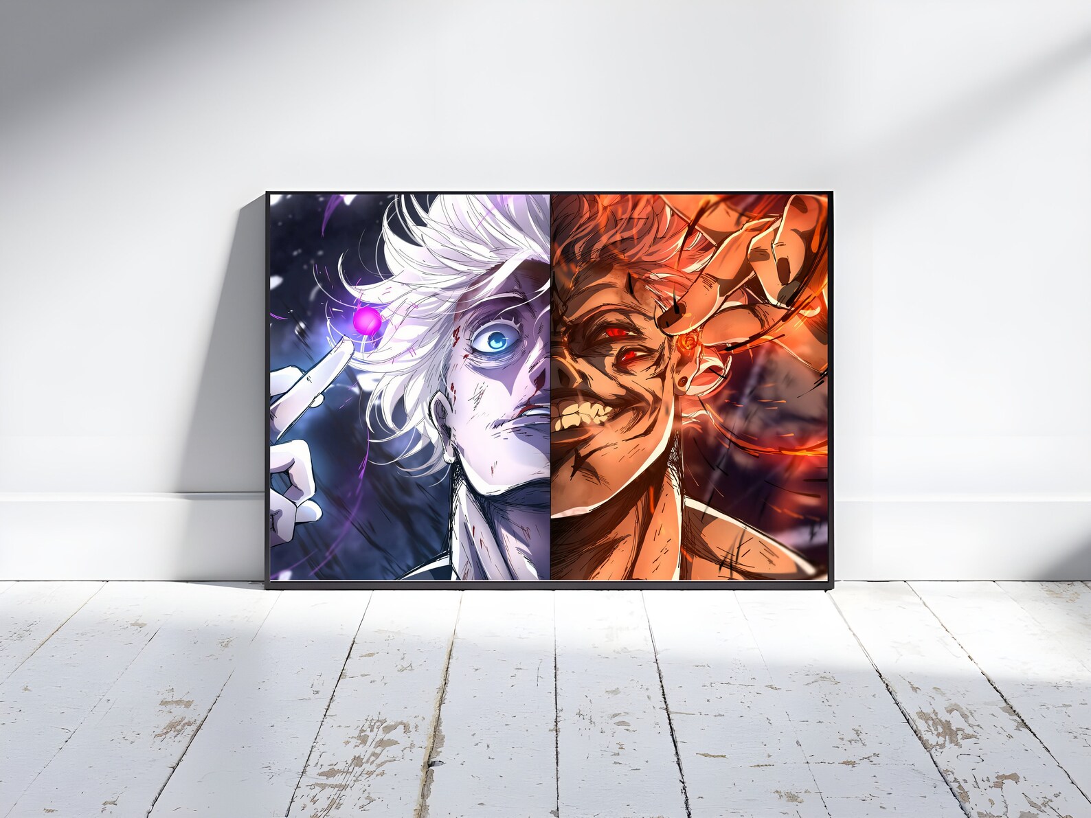 Jujutsu Kaisen Anime Sukuna Gojo Poster | Gojo Wall Art | Sukuna Poster ...