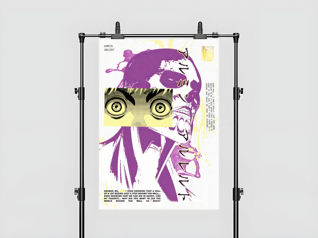 Attack on Titan Anime Armin Poster | Armin Wall Art | Armin Poster ...