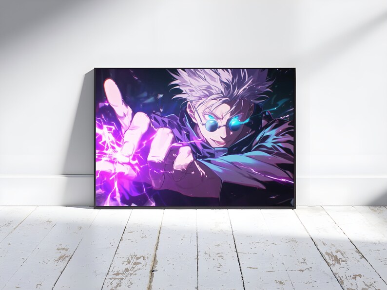 Jujutsu Kaisen Anime Gojo Poster | Gojo Wall | Gojo Poster | High ...