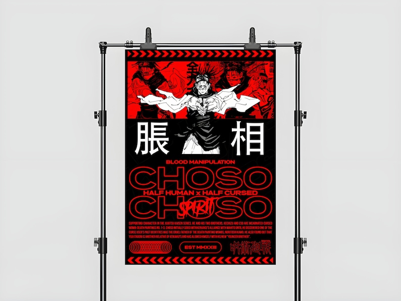 Jujutsu Kaisen Anime Choso Poster | Choso Wall Art | Choso Poster ...