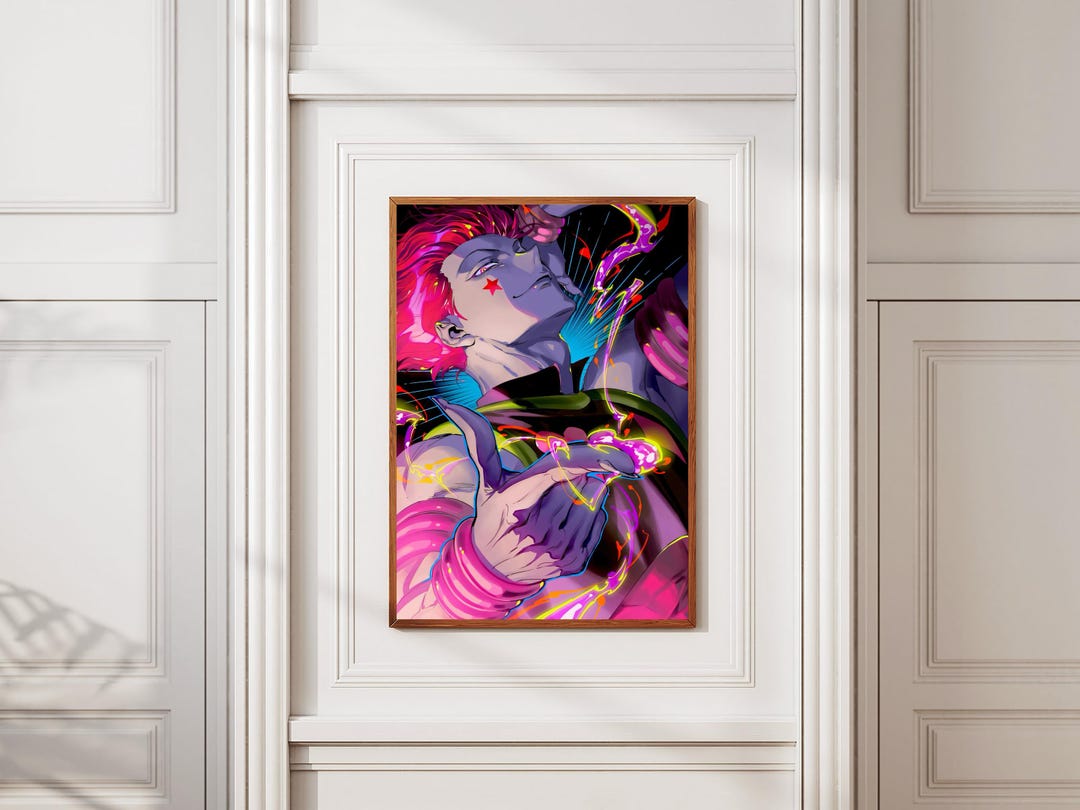 Hunter X Hunter Digital Poster, Hisoka, Anime Poster, Printable Wall ...