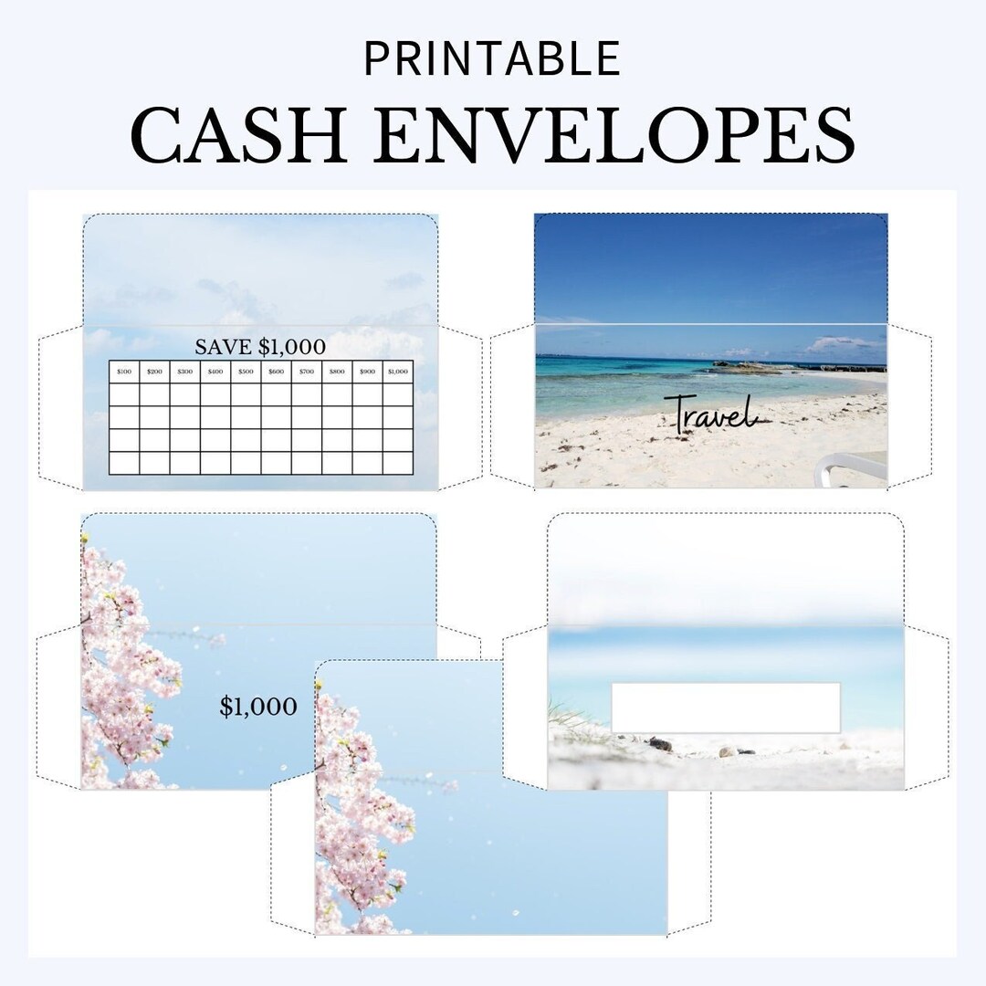Cash Savings Envelopes Printable Emergency Fund Envelopes - Etsy