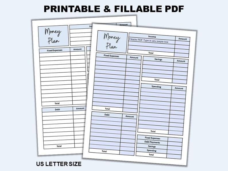 Paycheck Budget Planner, Printable, Money Plan, Financial Planner ...