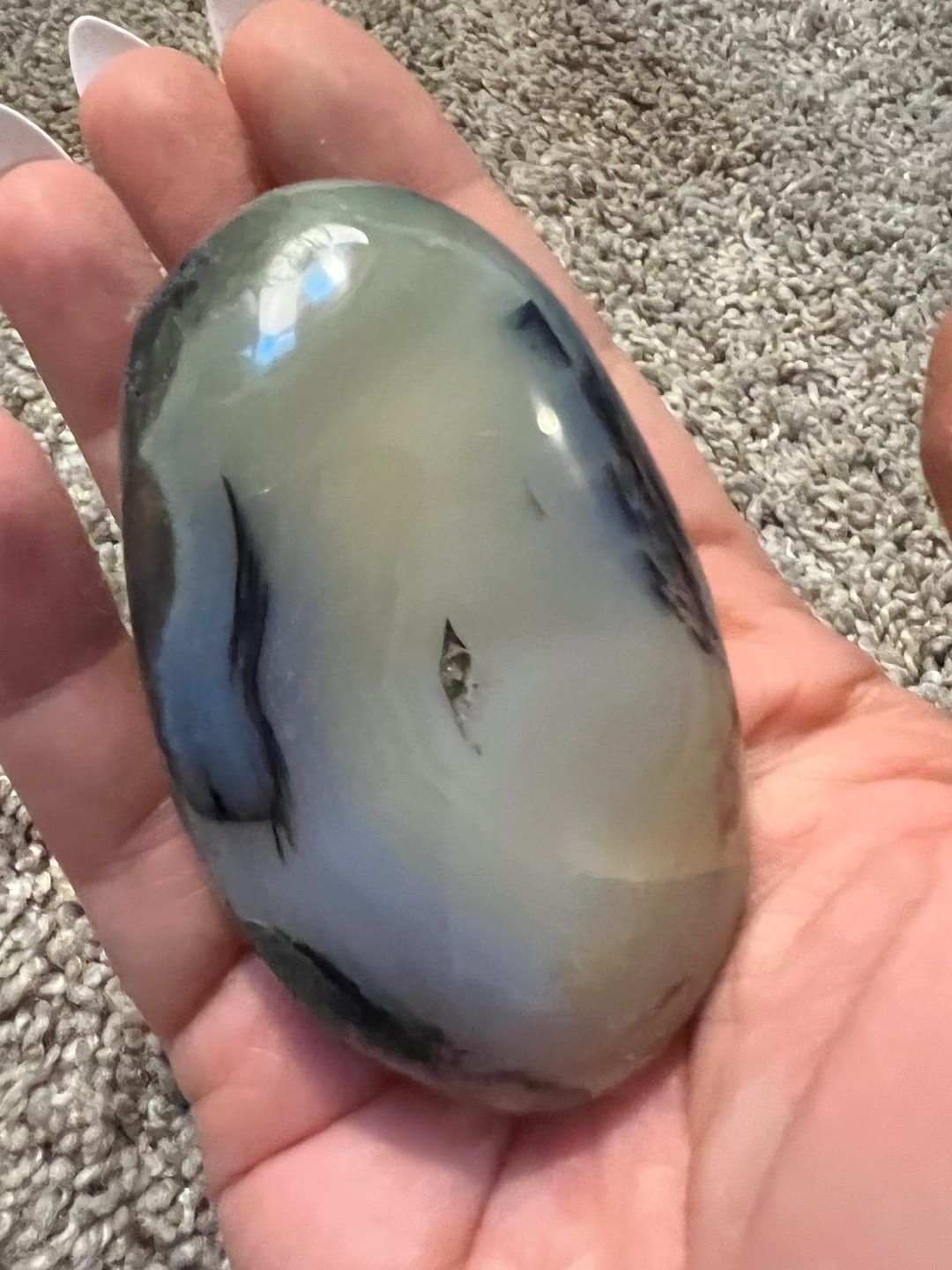 Dendritic Agate Palm Stone - Etsy