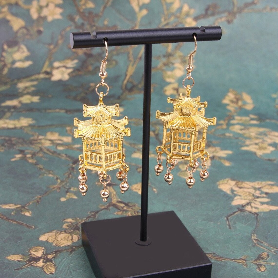 5pcs Architecture Charms, Alloy Pavilion Gazebo Pendant, DIY Jewelry ...