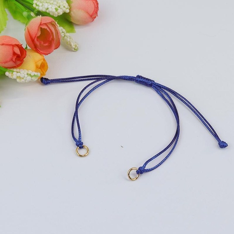 5/10pcs Half Finished Adjustable Cord Bracelet, DIY Bracelet Wax Cord ...